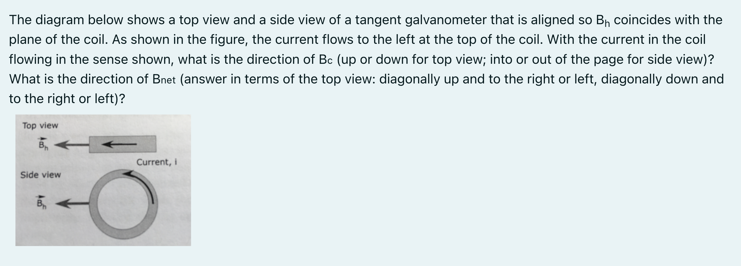 Solved The diagram below shows a top view and a side view of | Chegg.com