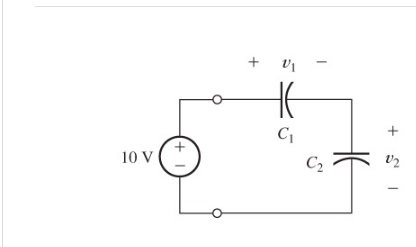 Solved Two initially uncharged capacitors C1=8μF and C2=18μF | Chegg.com