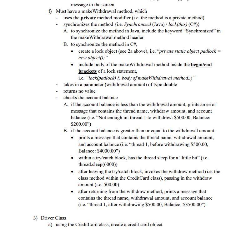 Solved Overview For this assignment, you will implement a | Chegg.com