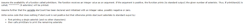 Solved Assume the availability of a function called | Chegg.com
