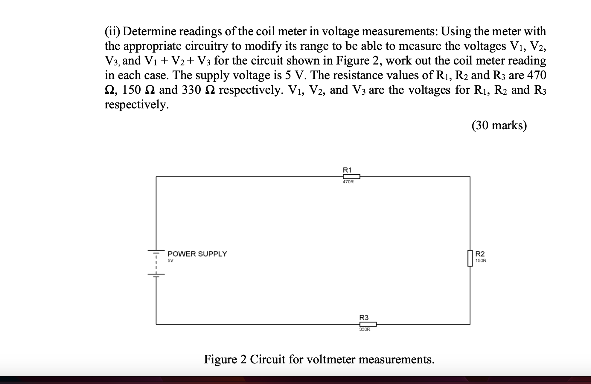 Solved If a suitable coil meter circuit you have designed in | Chegg.com