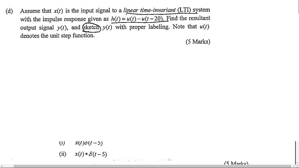 Solved Consider a finite-duration continuous-time signal | Chegg.com