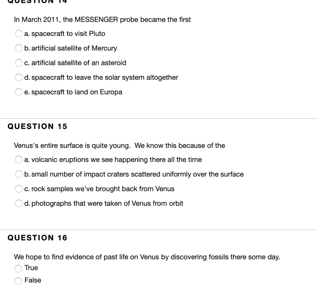 Solved In March 2011, the MESSENGER probe became the first | Chegg.com