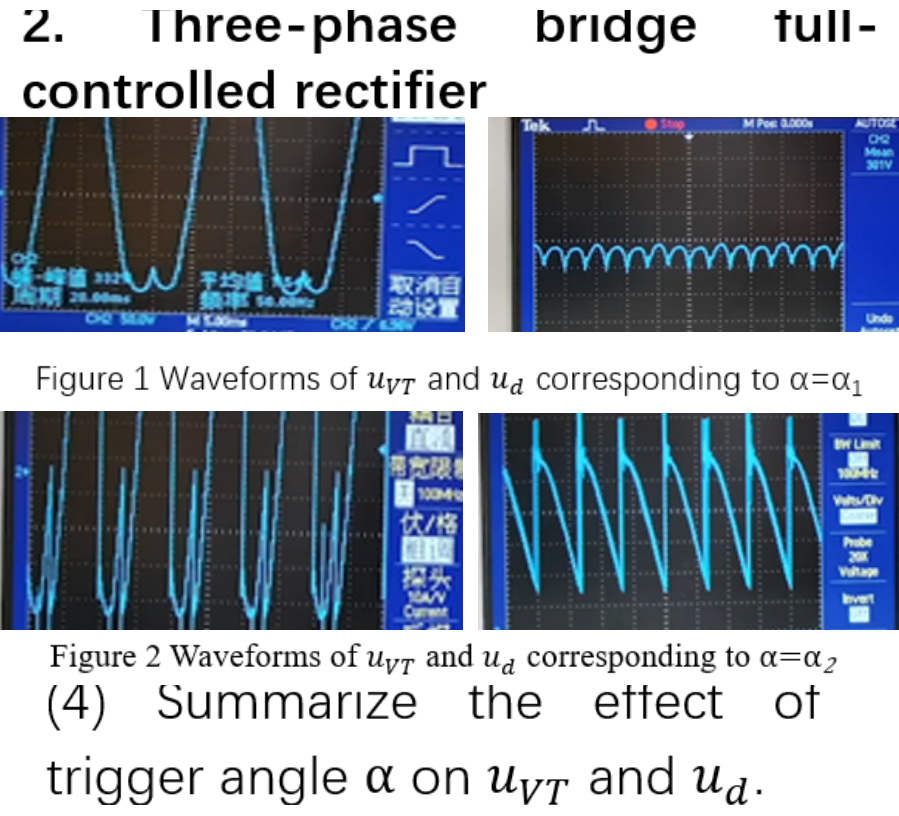 Solved bridge full- 2. Three-phase controlled rectifier Tek | Chegg.com