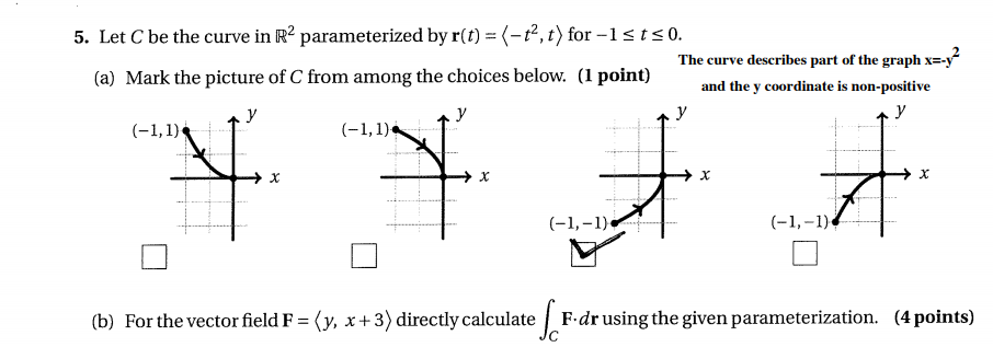 Solved 5. Let C be the curve in R2 parameterized by r(t) = | Chegg.com