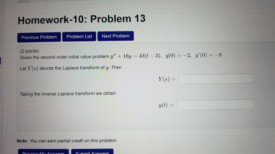 Solved Homework 10 Problem 13 Previous Problem Problem List 0756