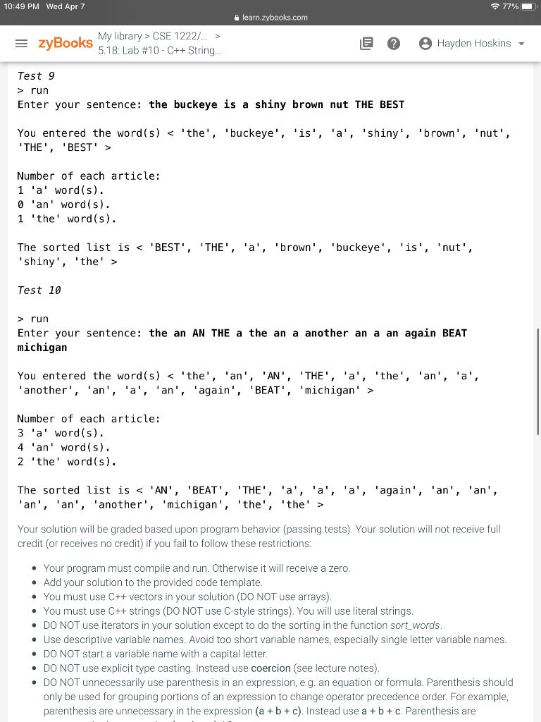 Solved What is wrong with this code? It compiles just fine | Chegg.com