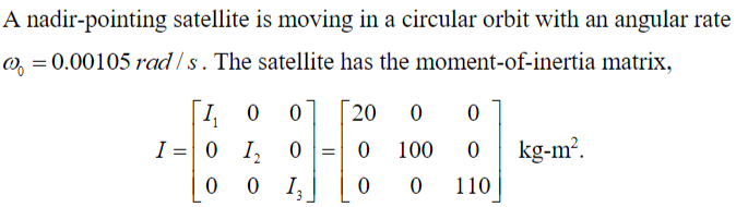 A nadir-pointing satellite is moving in a circular | Chegg.com