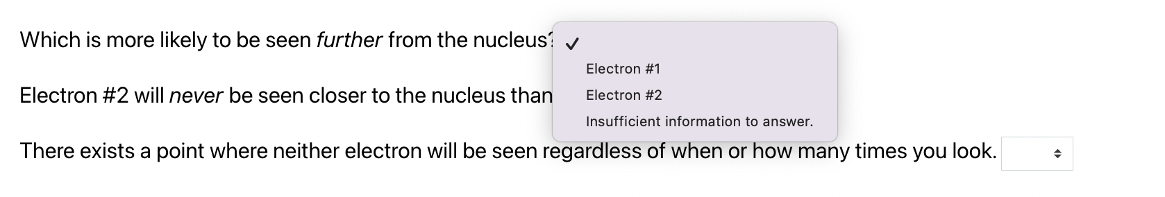 Solved The following questions concern an excited state of | Chegg.com