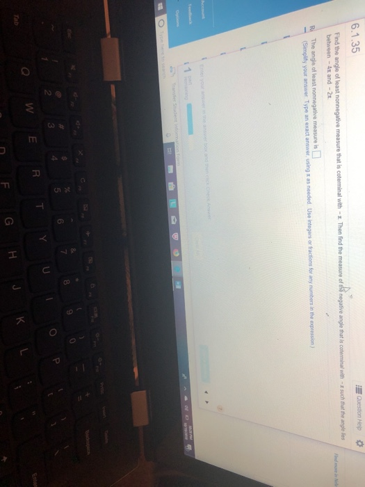 Solved 6.1.35 Question Hep * Find the angle of least | Chegg.com