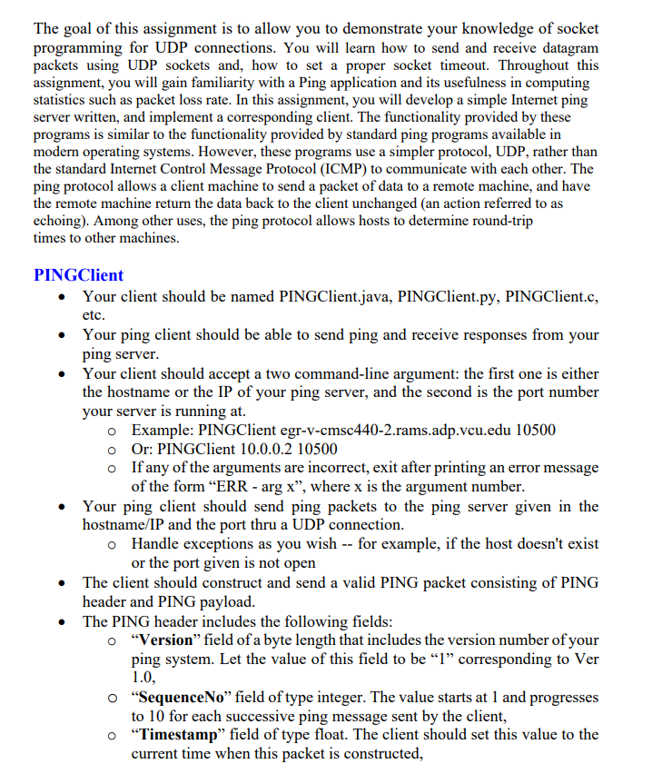 Solved The goal of this assignment is to allow you to | Chegg.com