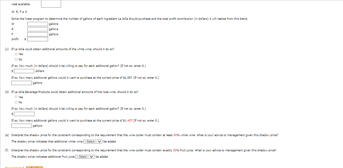 Solved La Jolla Beverage Products is considering producing a | Chegg.com