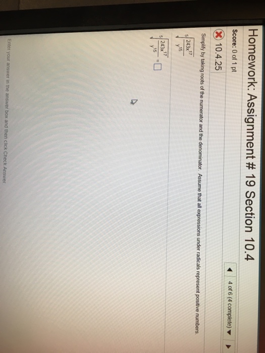 Solved Homework Assignment 19 Section 10 4 Score 0 Of 1