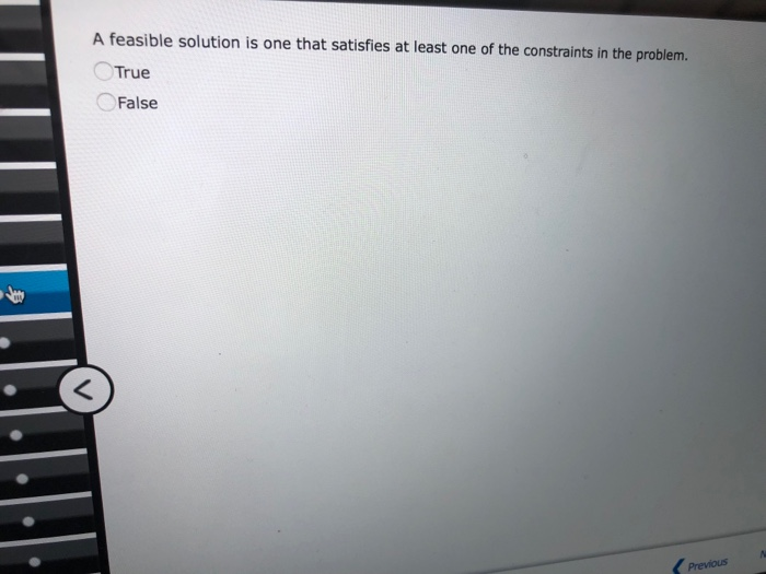 Solved Which Of The Following Is A Valid Objective Function