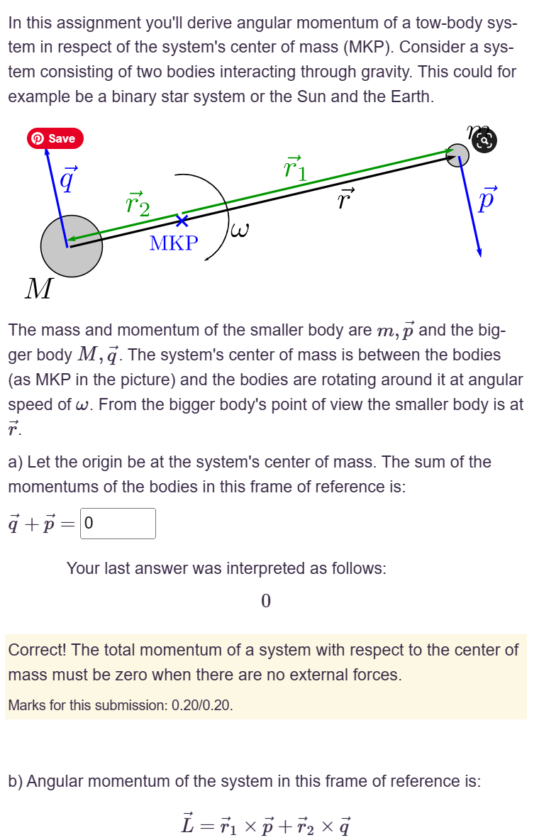 Solved In this assignment you'll derive angular momentum of | Chegg.com