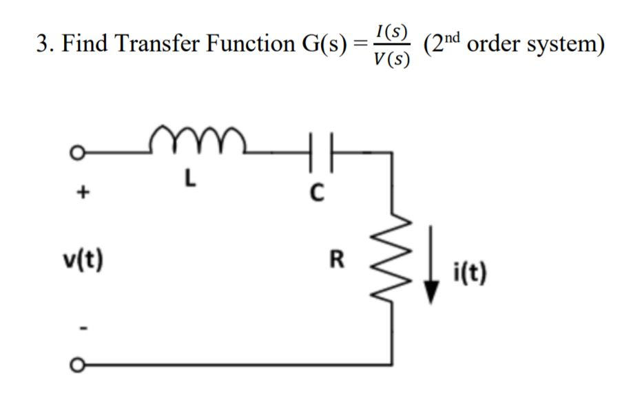 Solved 3. Find Transfer Function G(s)2nd order system) v6 | Chegg.com