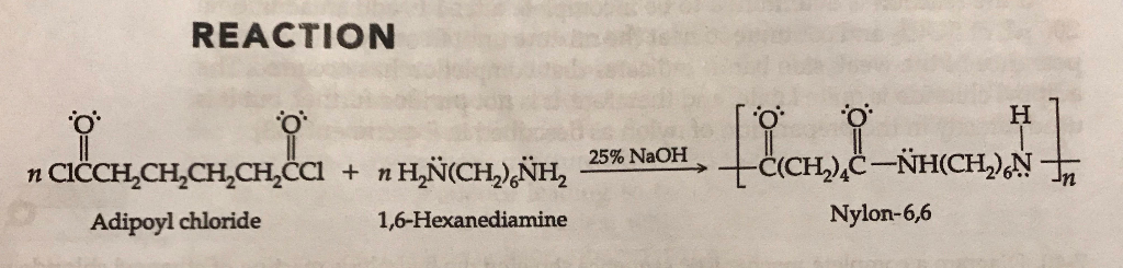 Solved The stepwise synthesis of nylon is: 1. oxidation | Chegg.com