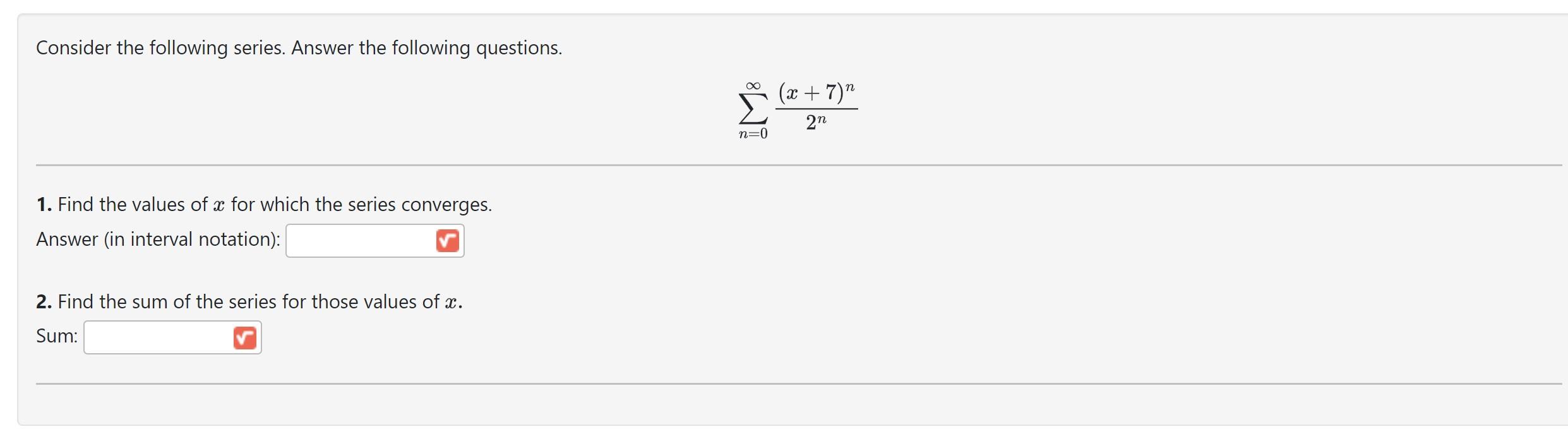 Solved Consider the following series. Answer the following | Chegg.com
