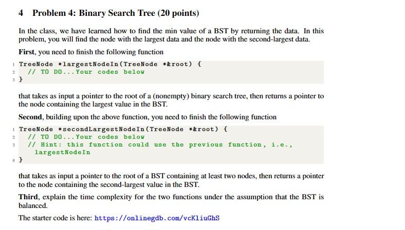 Solved The starter code is here: | Chegg.com