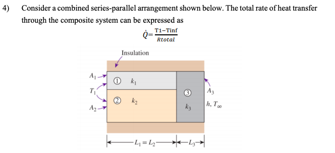 Solved 4) Consider a combined series-parallel arrangement | Chegg.com
