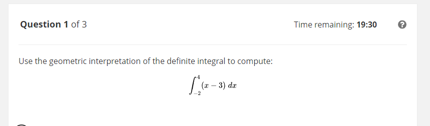 Solved Use the geometric interpretation of the definite | Chegg.com