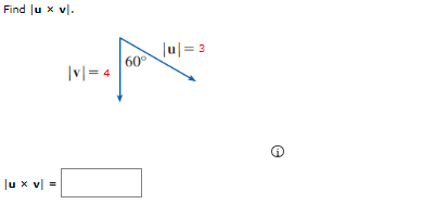 Solved Find ∣u×v∣. | Chegg.com