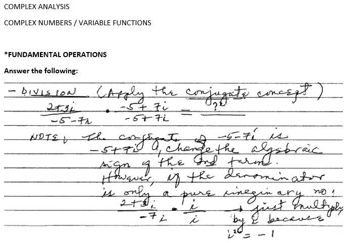 Solved COMPLEX ANALYSIS COMPLEX NUMBERS / VARIABLE FUNCTIONS | Chegg.com