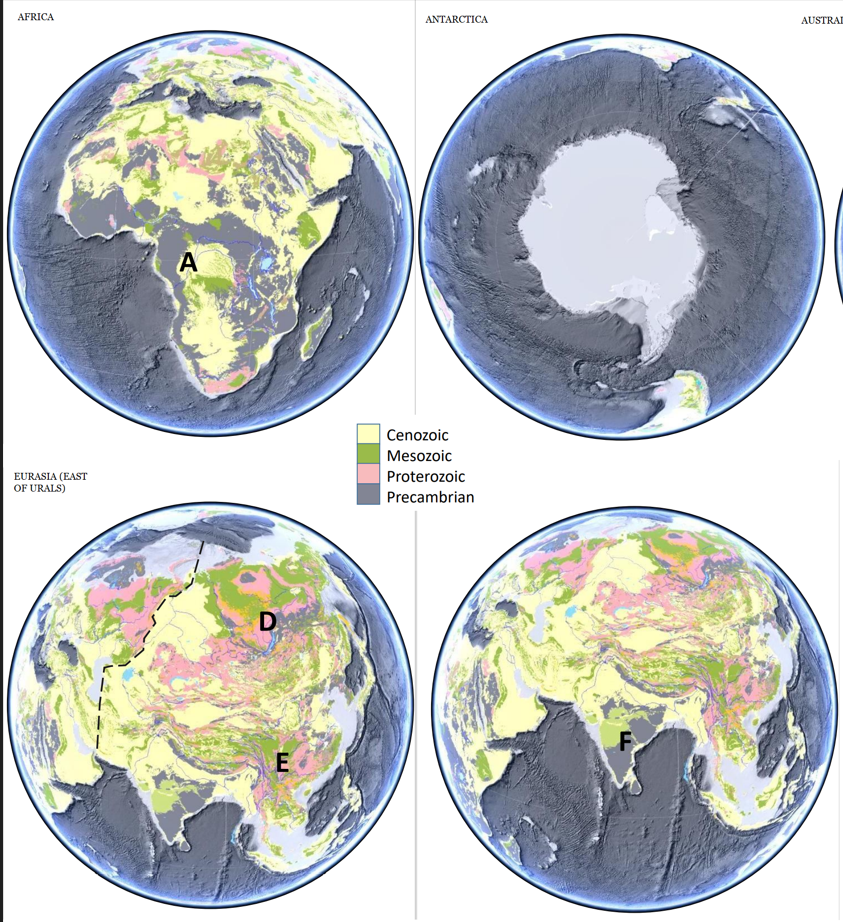 Cut out each of the seven continents, cutting along | Chegg.com