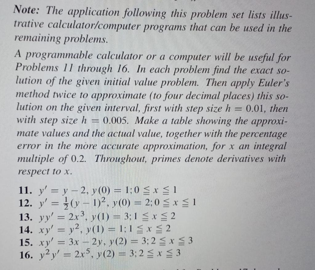 Solved Note: The application following this problem set | Chegg.com