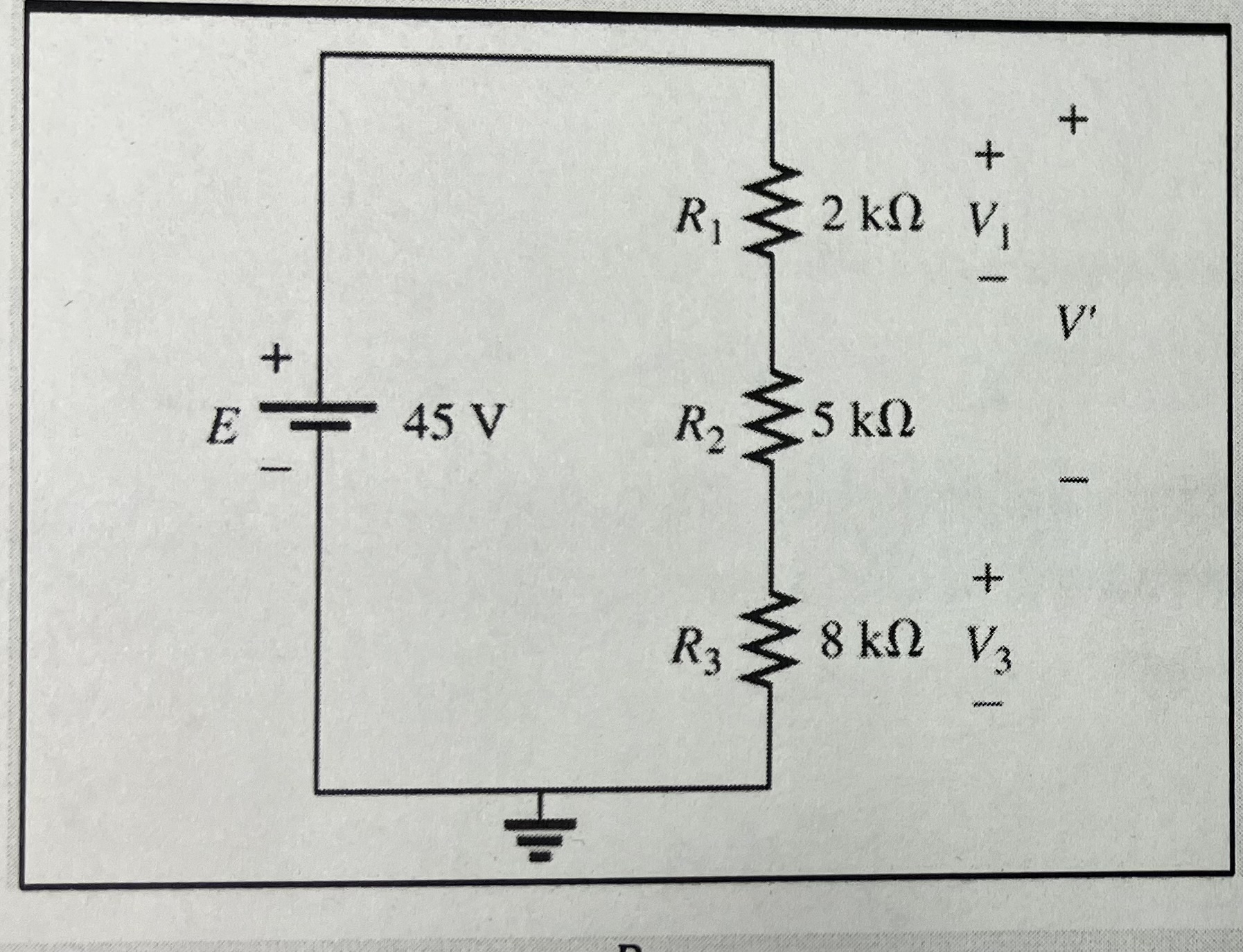 Solved 7. Using the voltage divider rule, determine the | Chegg.com