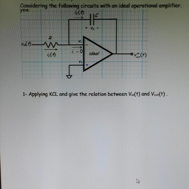 Solved Considering the following circuits with an ideal | Chegg.com