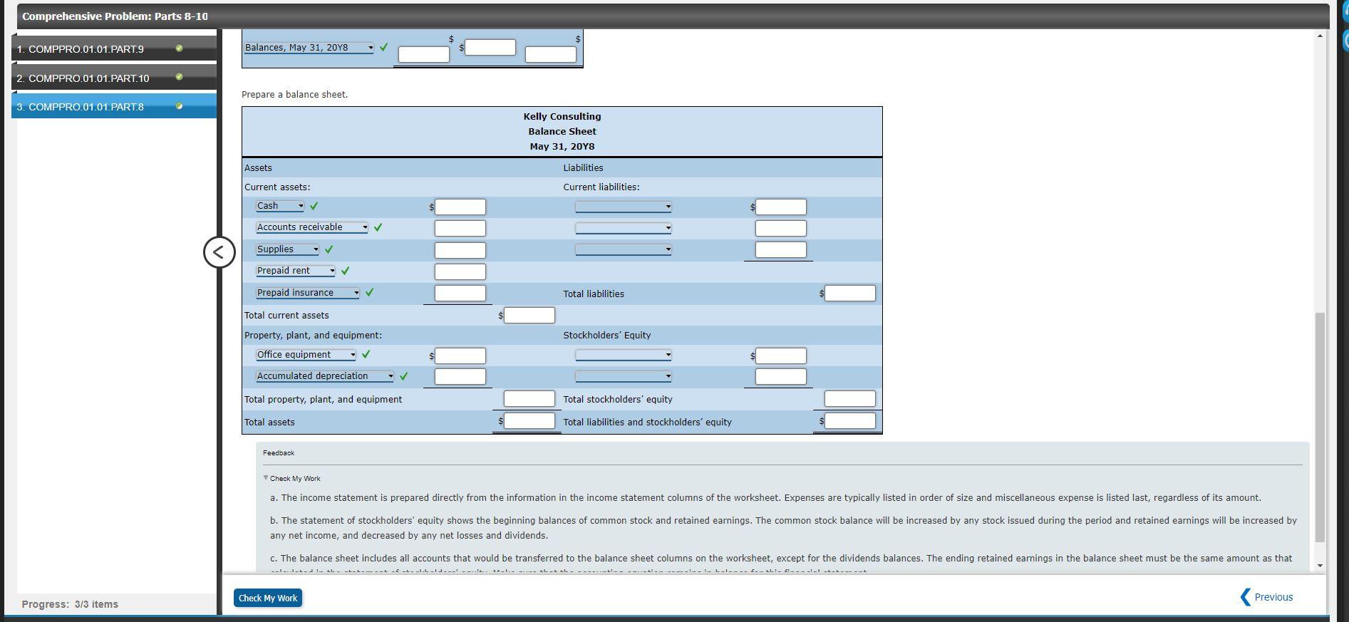 Comprehensive Problem 1 Part 8 The Following Is A