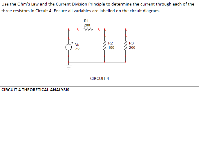 Solved Use the Ohm's Law and the Current Division Principle | Chegg.com