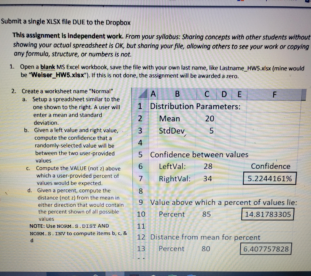Solved Operations Management- Standard deviation and more | Chegg.com