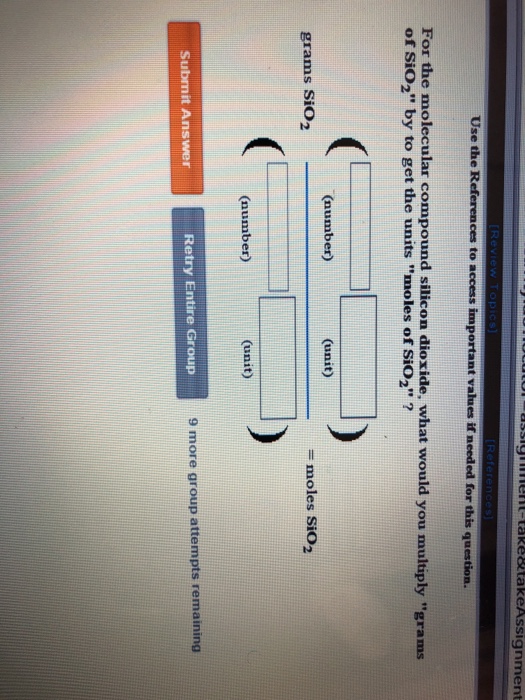 Solved For the molecular compound silicon dioxide, what | Chegg.com