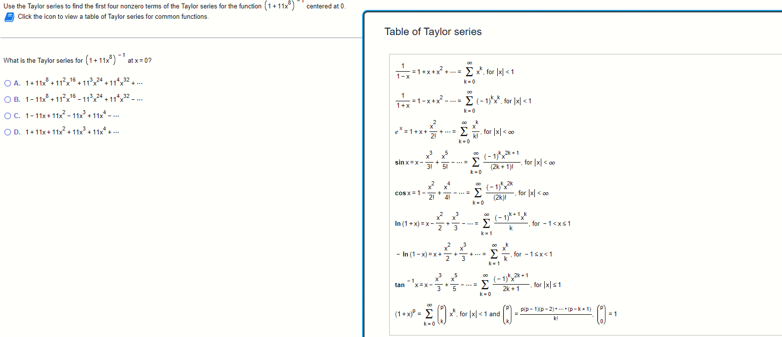 Solved centered at 0. Use the Taylor series to find the | Chegg.com