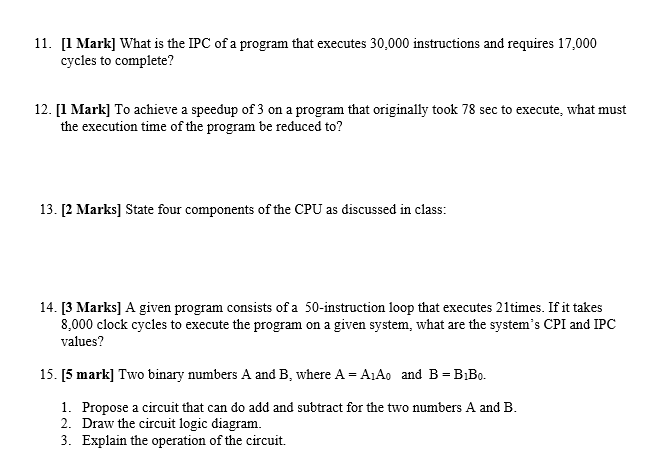 Solved 1. [1 Mark] Give the binary representation of the | Chegg.com