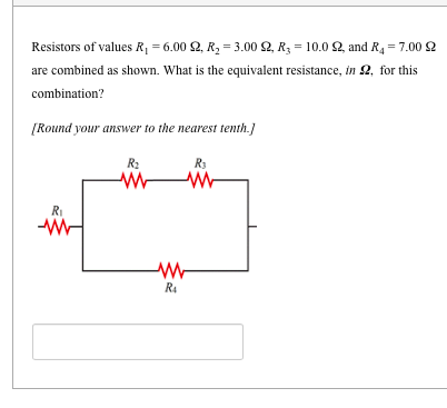 Solved Resistors of values R1 = 6.00 \Omega , | Chegg.com