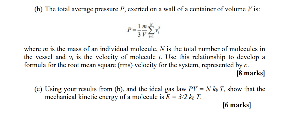Solved The total average pressure P, exerted on a wall of a | Chegg.com