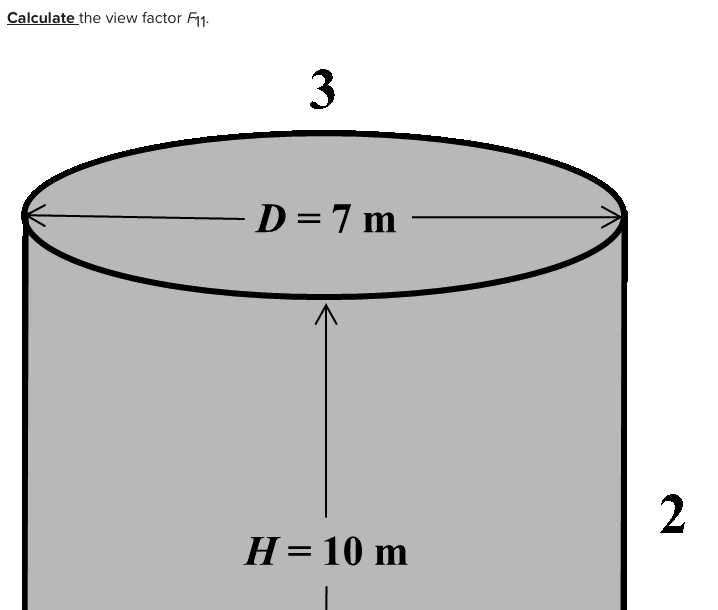 Solved Find View factor of the following. Location 1 is the | Chegg.com