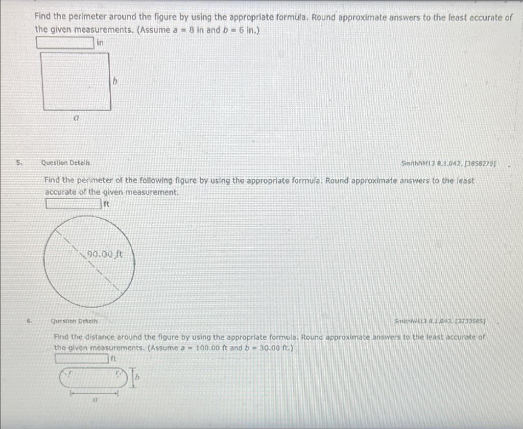 Solved Find the perimeter around the figure by using the | Chegg.com