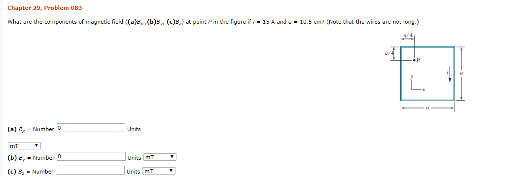 Solved What are the components of magnetic field ((a)Bx | Chegg.com