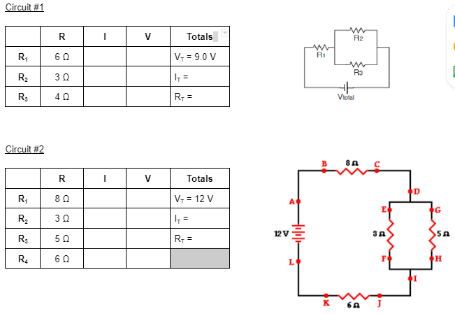Solved Circuit \#1 Circuit \#2 | Chegg.com