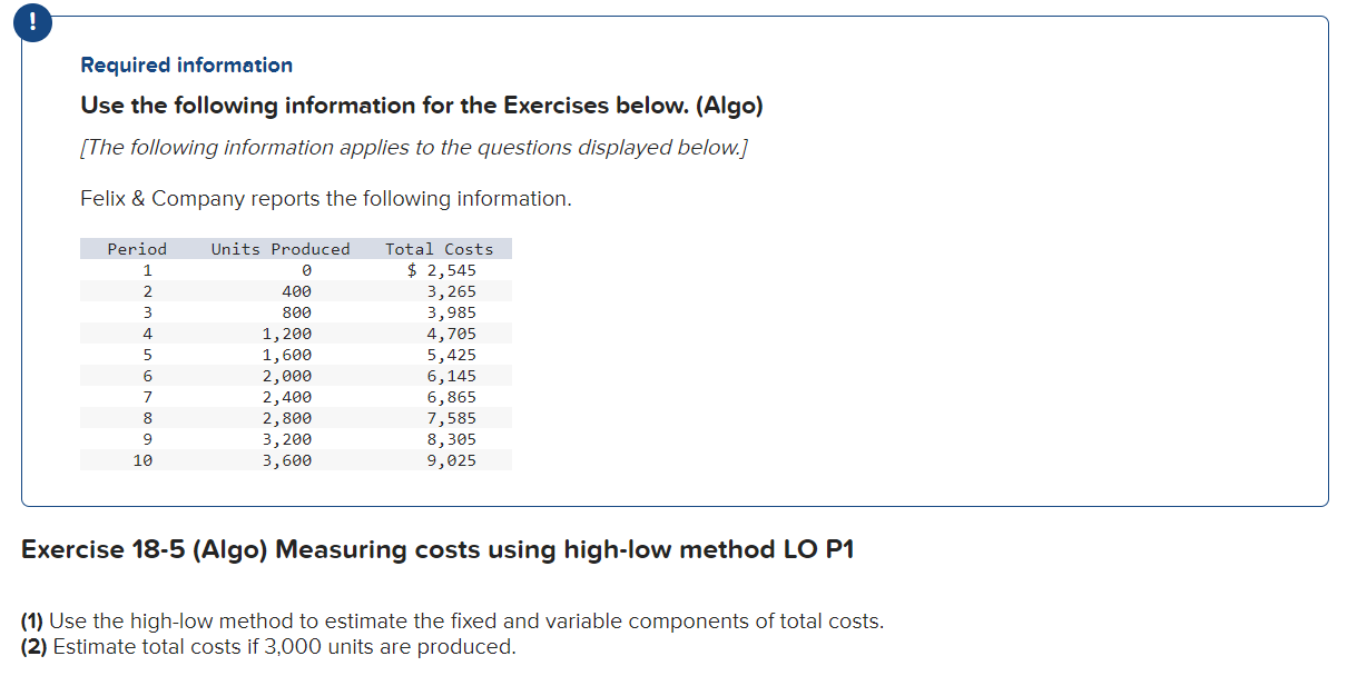 Solved Required information Use the following information | Chegg.com