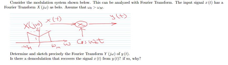 Solved 2 Consider the modulation system shown below. This | Chegg.com
