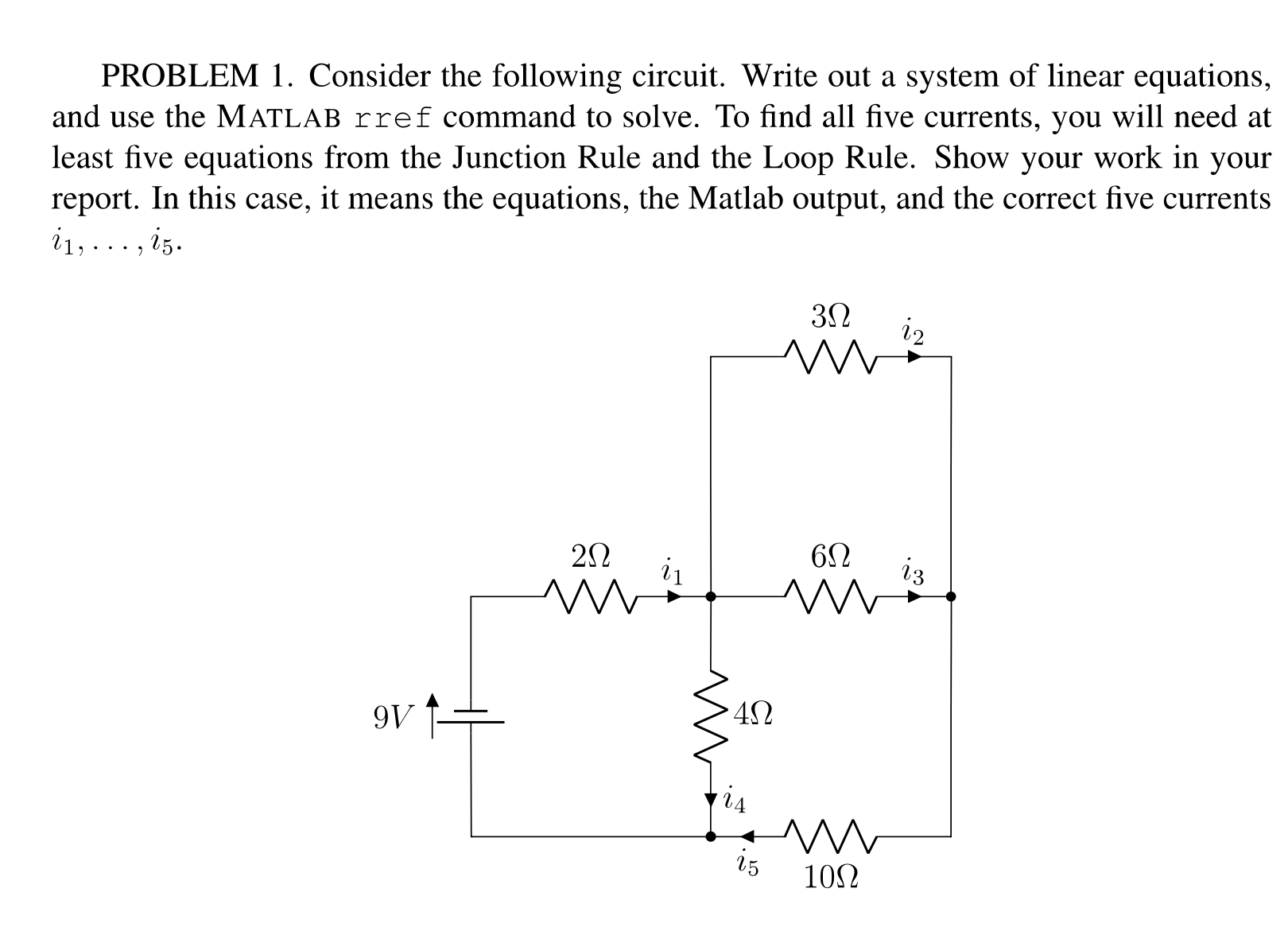 Solved PROBLEM 1. ﻿Consider the following circuit. Write out | Chegg.com