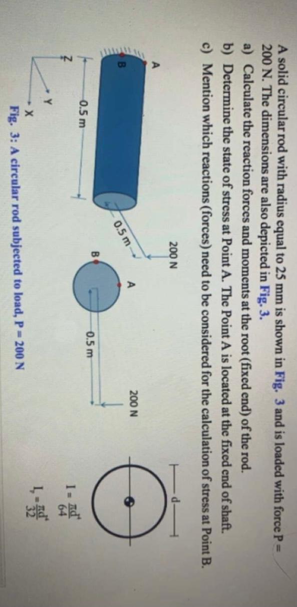 Solved A solid circular rod with radius equal to 25 mm is | Chegg.com