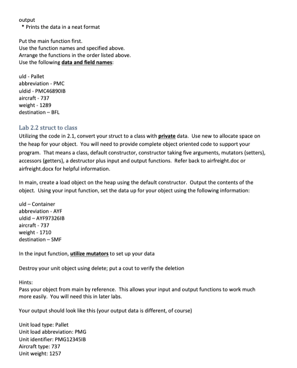 Solved 200 Points Topics Struct Class Struct To Class 2733