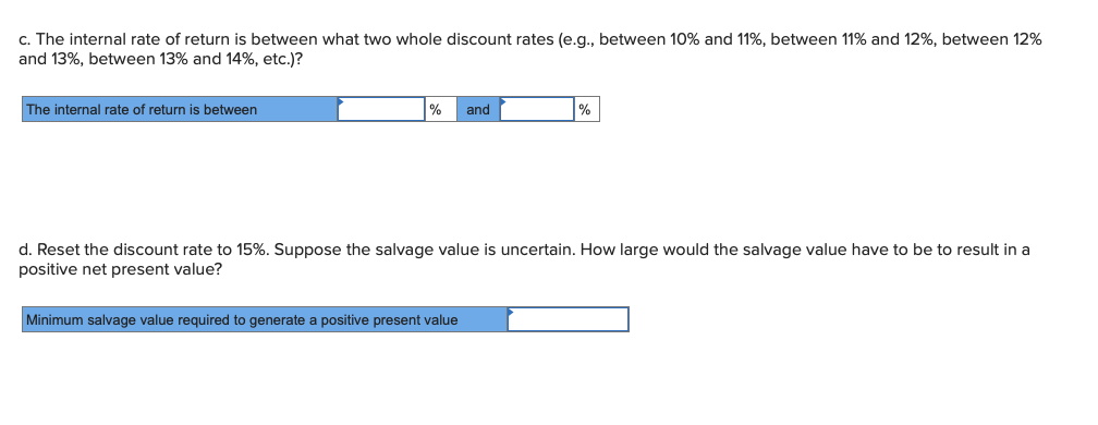 Solved Chapter 13: Applying Excel Data Example E Cost of | Chegg.com