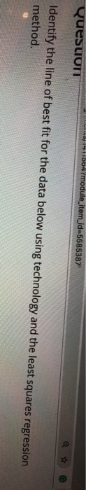 Solved 04P8aule itemid-5585387 נוסותsanם Identify the line | Chegg.com